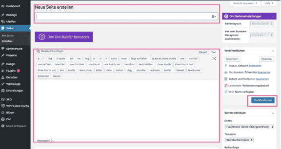 WordPress Startseite festlegen, ändern, erstellen, bearbeiten | Adfreak